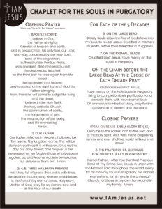 Chaplet for the Souls in Purgatory: All Souls Day Prayers